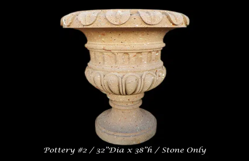 Custom Stone Planters Phoenix AZ | Carved Garden Planters & Pots