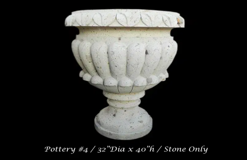 Custom Stone Planters Phoenix AZ | Carved Garden Planters & Pots