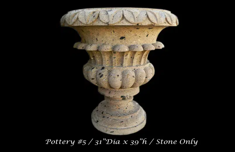 Custom Stone Planters Phoenix AZ | Carved Garden Planters & Pots