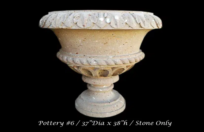 Custom Stone Planters Phoenix AZ | Carved Garden Planters & Pots