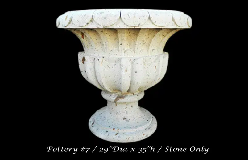 Custom Stone Planters Phoenix AZ | Carved Garden Planters & Pots