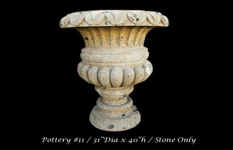 Custom Stone Planters Phoenix AZ | Carved Garden Planters & Pots