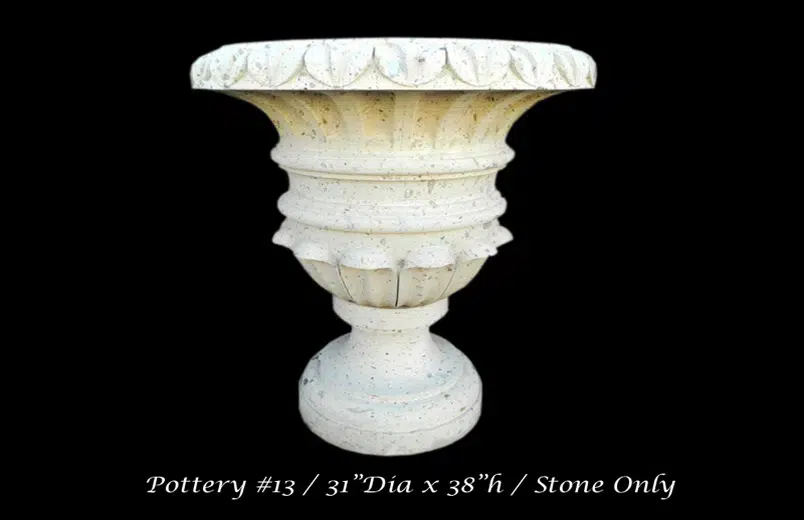 Custom Stone Planters Phoenix AZ | Carved Garden Planters & Pots