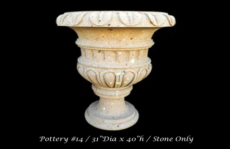 Custom Stone Planters Phoenix AZ | Carved Garden Planters & Pots