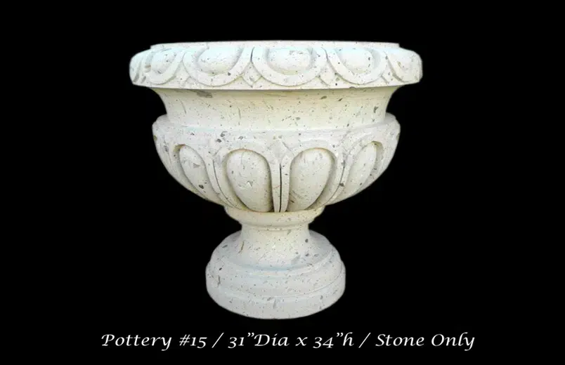 Custom Stone Planters Phoenix AZ | Carved Garden Planters & Pots
