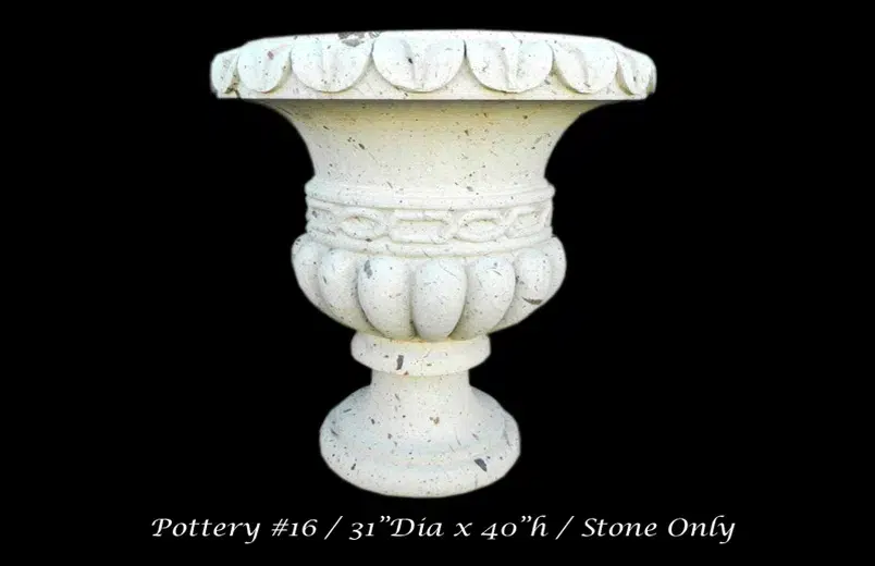Custom Stone Planters Phoenix AZ | Carved Garden Planters & Pots