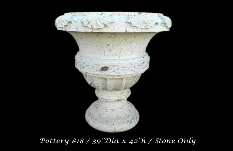 Custom Stone Planters Phoenix AZ | Carved Garden Planters & Pots