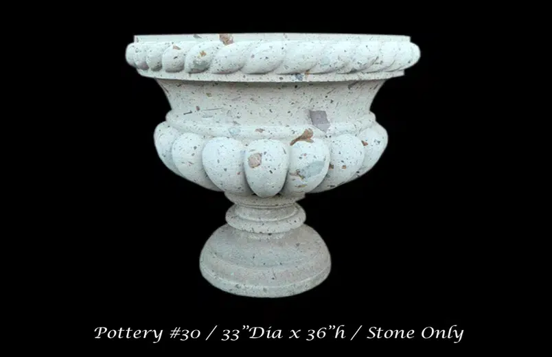 Custom Stone Planters Phoenix AZ | Carved Garden Planters & Pots