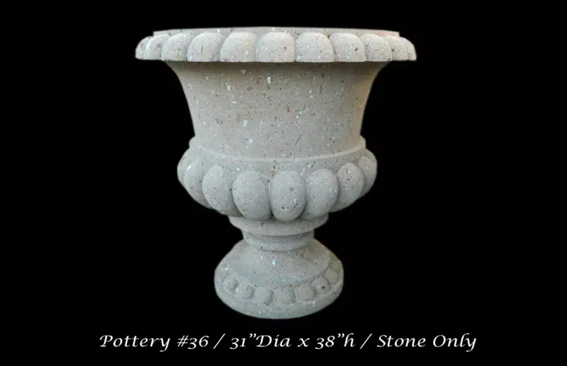 Custom Stone Planters Phoenix AZ | Carved Garden Planters & Pots