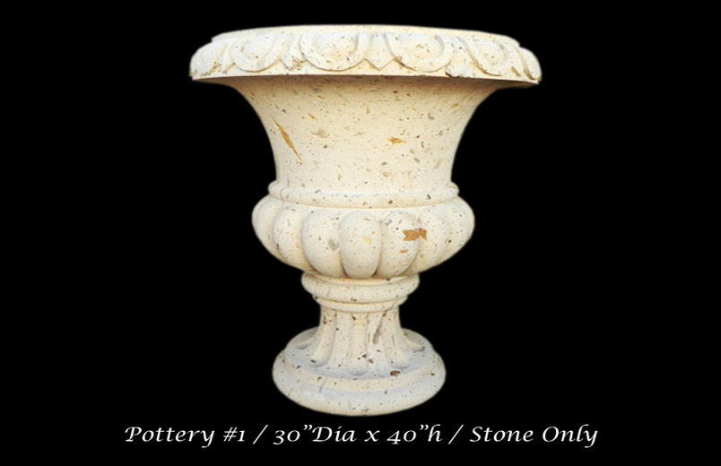 Custom Stone Planters Phoenix AZ | Carved Garden Planters & Pots